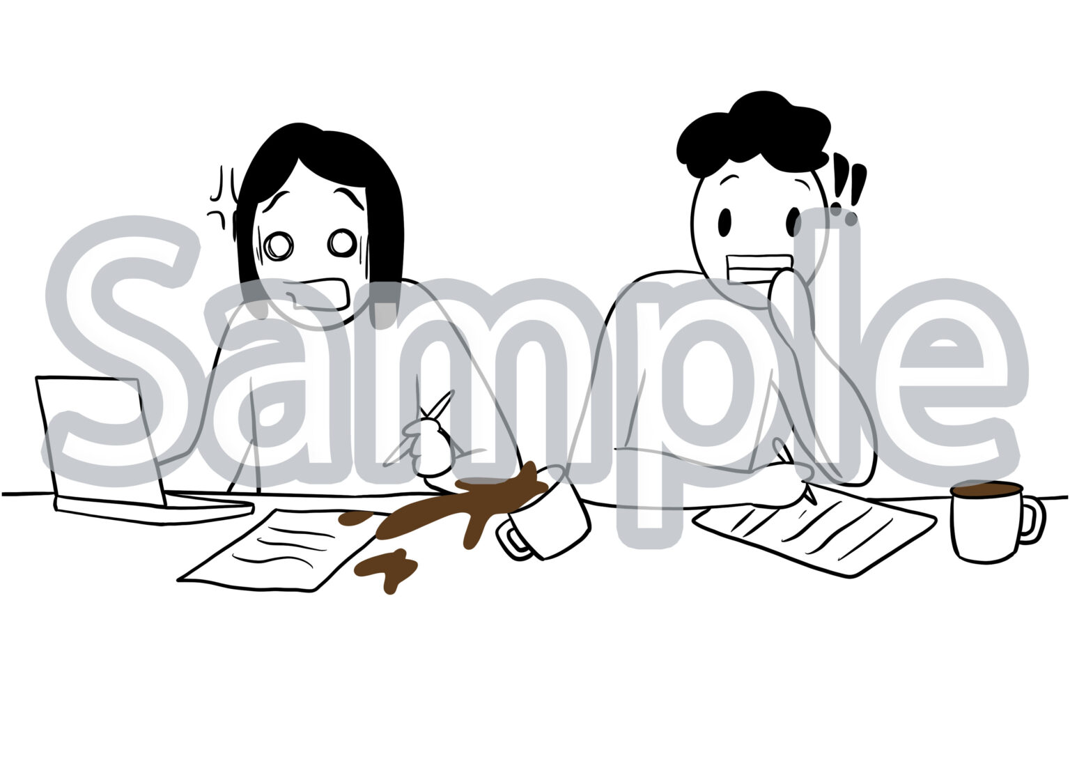 〜てしまう（後悔・遺憾） | 日本語イラスト